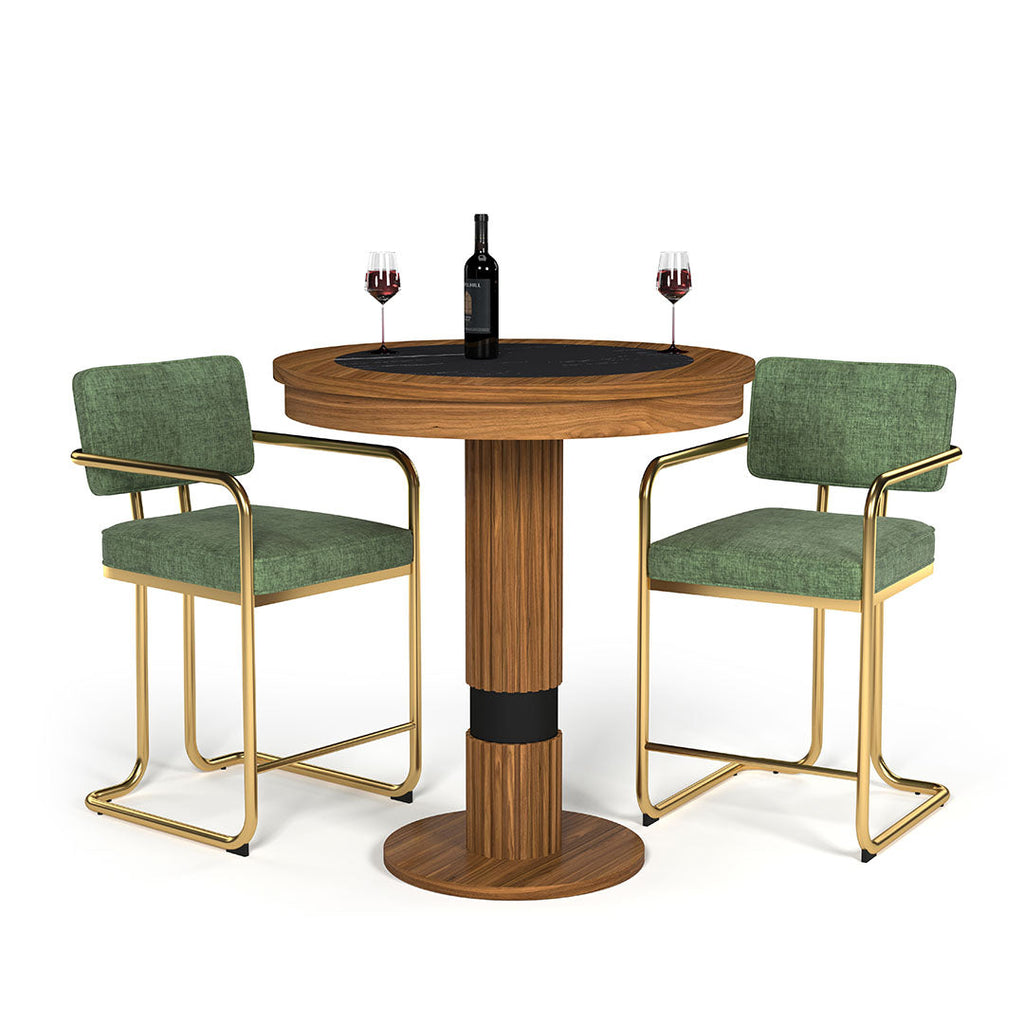RAM Game Room Prohibition Pub Table - Walnut — Luxe Game Tables