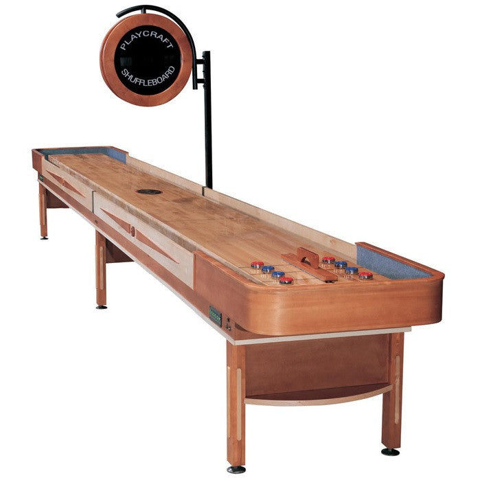 Playcraft Telluride 18' Pro Style Shuffleboard Table in Honey with opt ...
