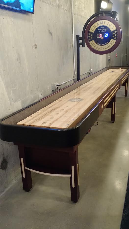Champion 20' The Grand Champion Shuffleboard Table — Luxe Game Tables