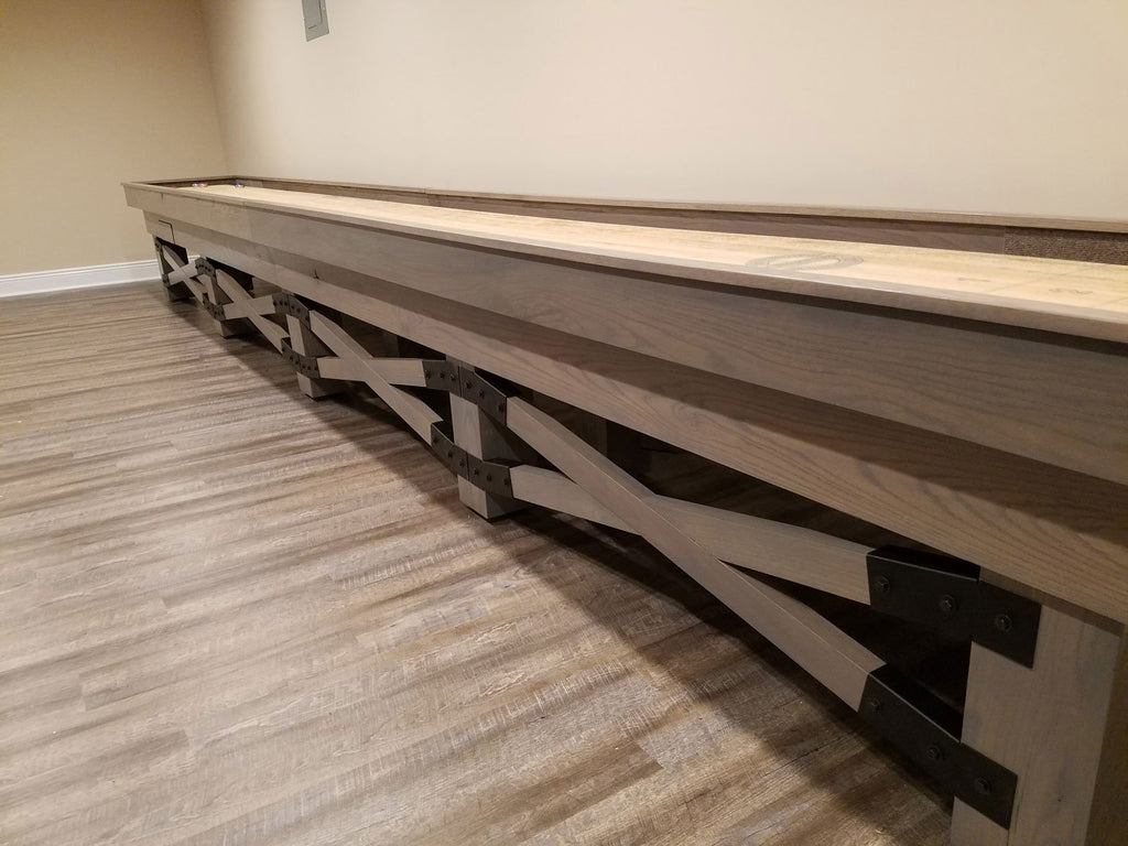Champion Rustic 22' Shuffleboard Table — Luxe Game Tables