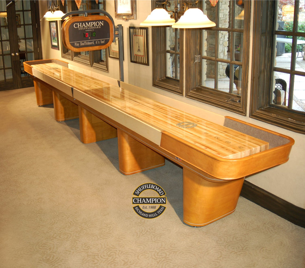 Champion Capri 18' Shuffleboard Table — Luxe Game Tables