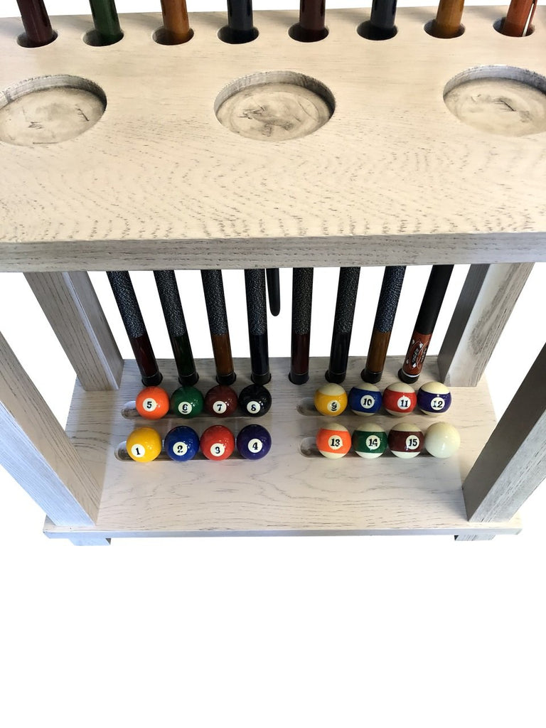 Playcraft Premium Hardwood Billiard Floor Rack — Luxe Game Tables
