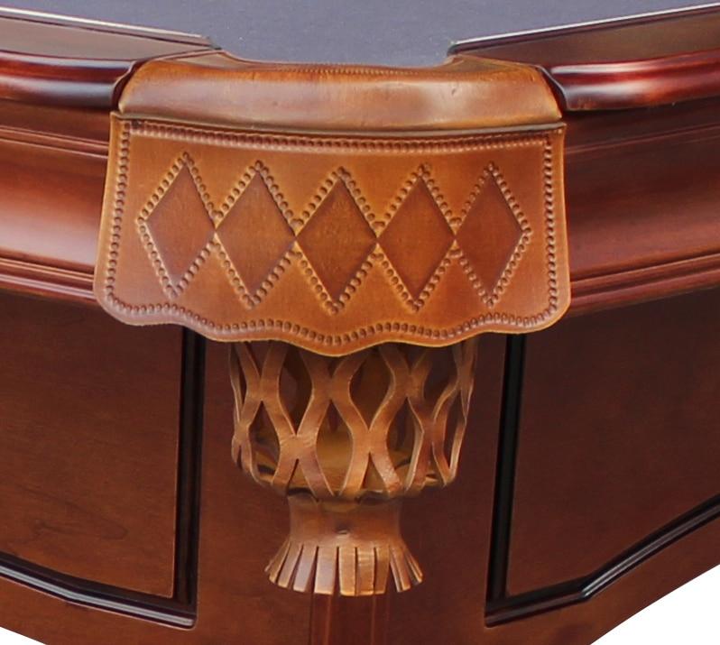 Playcraft Charles River 8' Slate Pool Table w/ Leather Drop Pockets ...