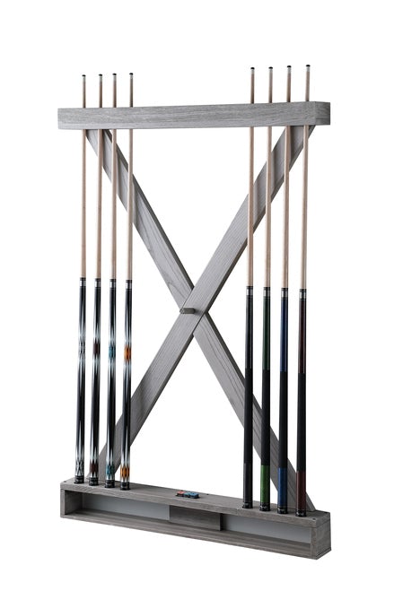 Playcraft X Style Hardwood Billiard Wall Racks — Luxe Game Tables